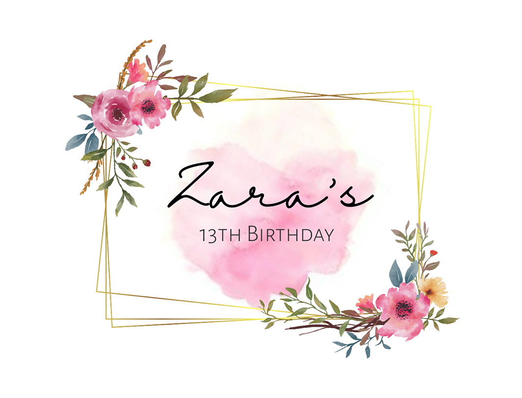 13th Birthday of Zara - Snappy Photobooths